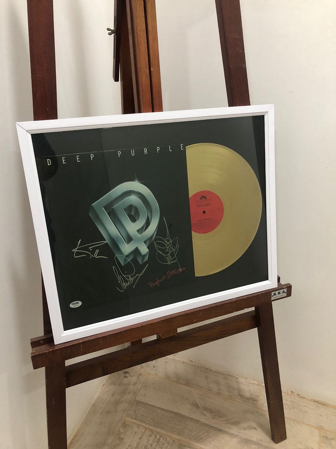 Deep Purple Perfect Stranger LP Autographed Vinyl Disc Gold Record ...