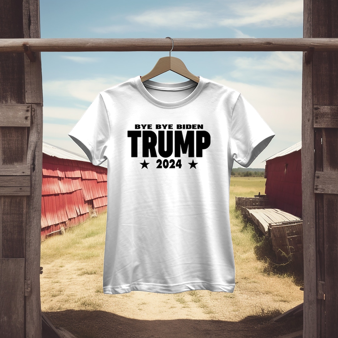 TRUMP 2024 President Shirt Bye Bye Biden Pink Make America Great Again ...