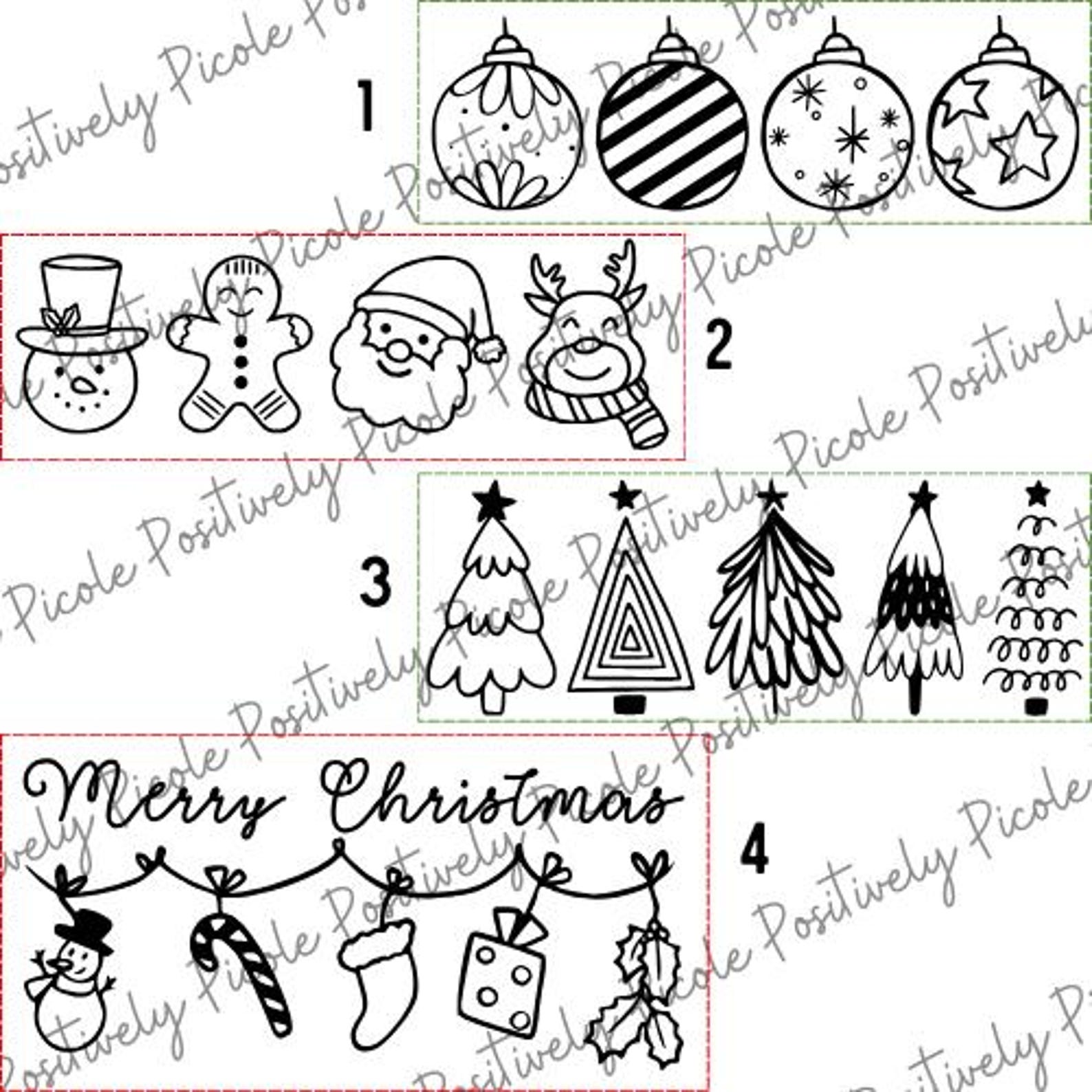 Dainty Christmas Bundle SVG, Christmas Svg, Cute Christmas Cut Files ...