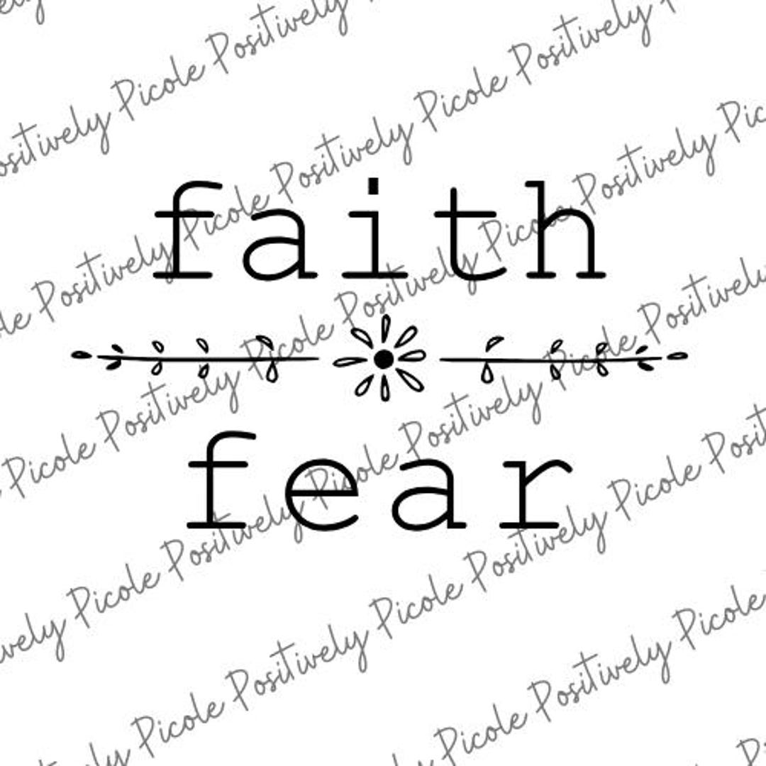 Faith Over Fear Svg, Faith Over Fear Girly Svg, Christian Svg ...