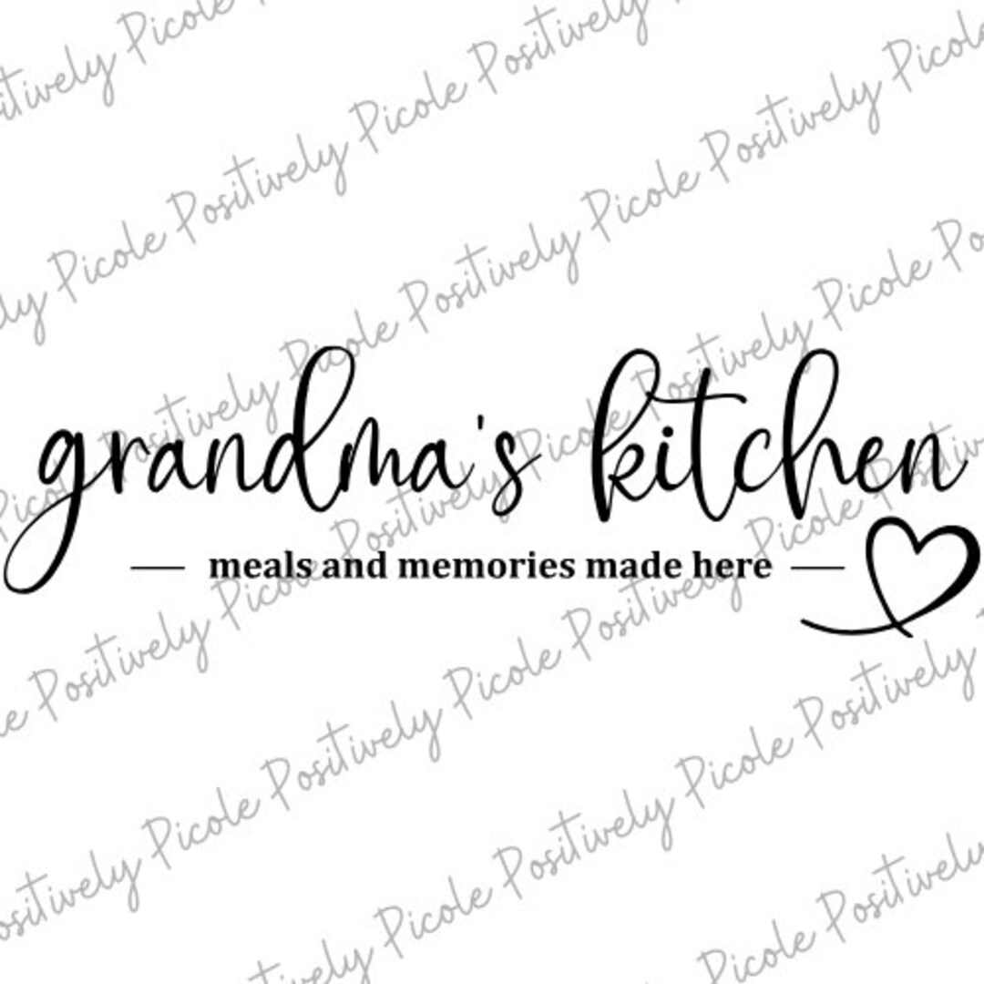 Grandma's Kitchen SVG - Etsy