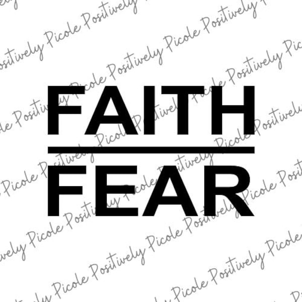 Faith Not Fear - Etsy