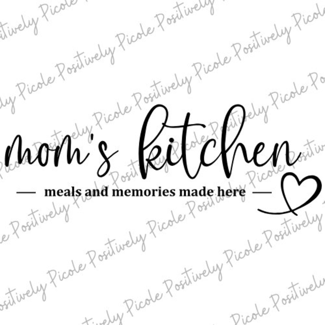 Mom's Kitchen SVG - Etsy