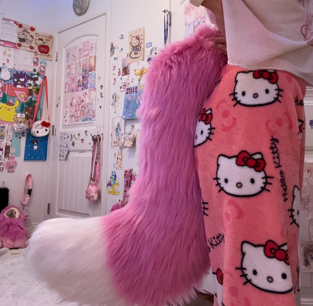 Pink Fursuit Tail - Etsy