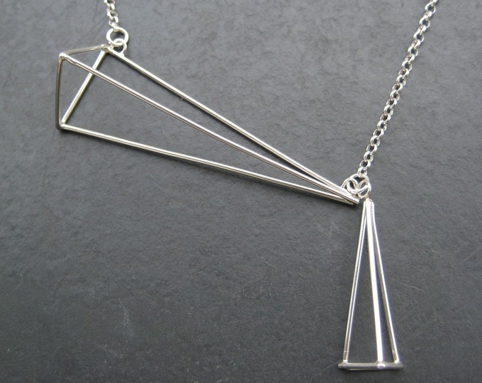 Dangle Pyramid Necklace - Etsy
