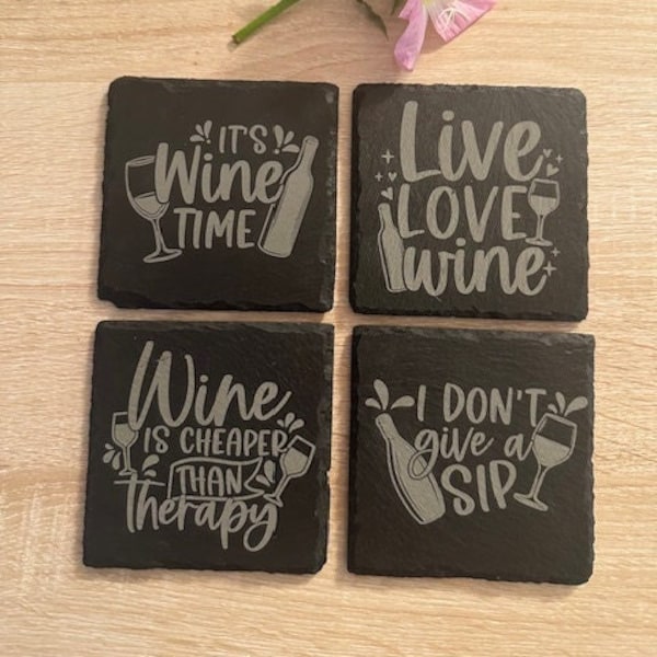 Wine Coasters - Etsy