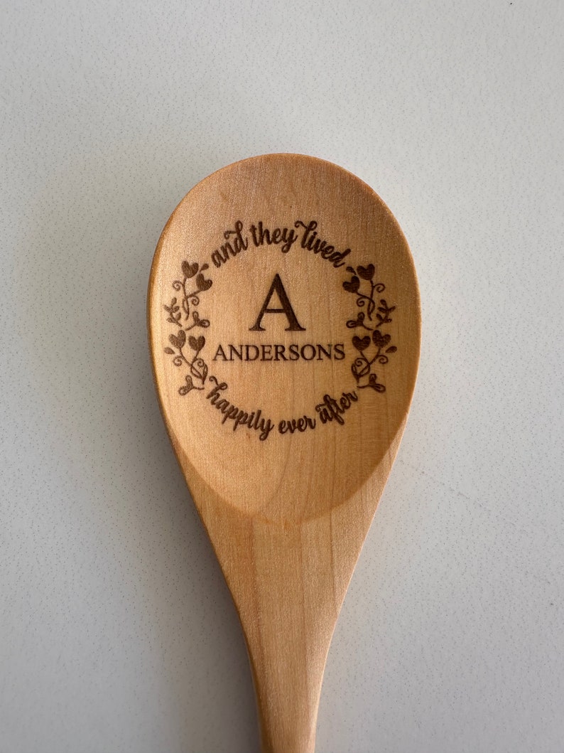Personalized Wooden Spoon, the Perfect Mix, Personalized Name Wedding ...