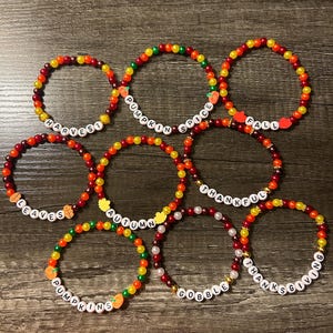 Fall/thanksgiving Bracelets - Etsy
