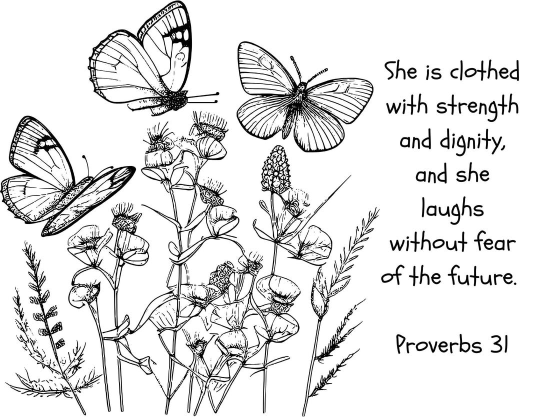 Proverbs 31 Coloring Page - Etsy