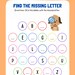 Alphabet Worksheets Set of Seven - Etsy