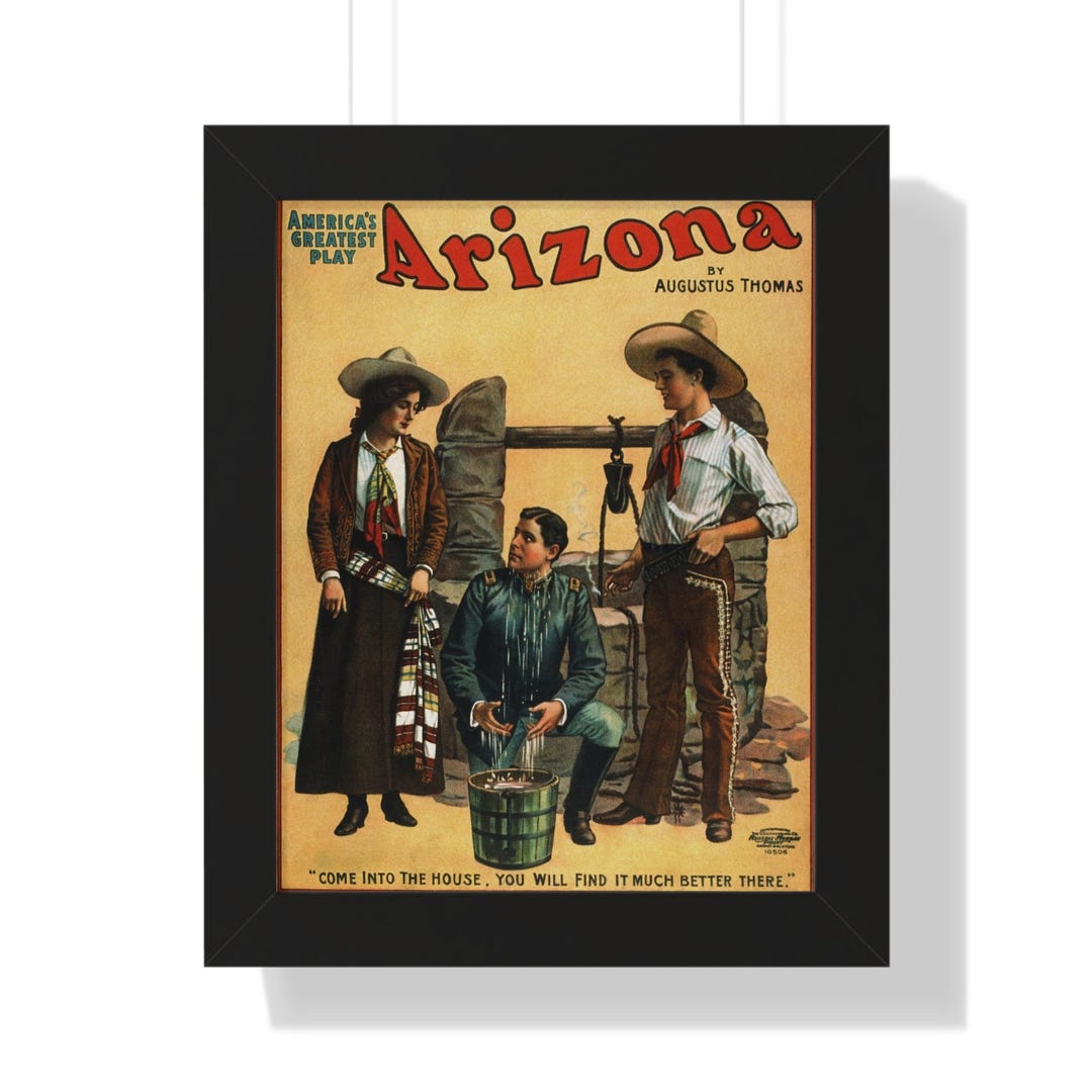 Arizona Movie Poster 1957 Vintage Western Film Wall Art Retro Cinematic ...