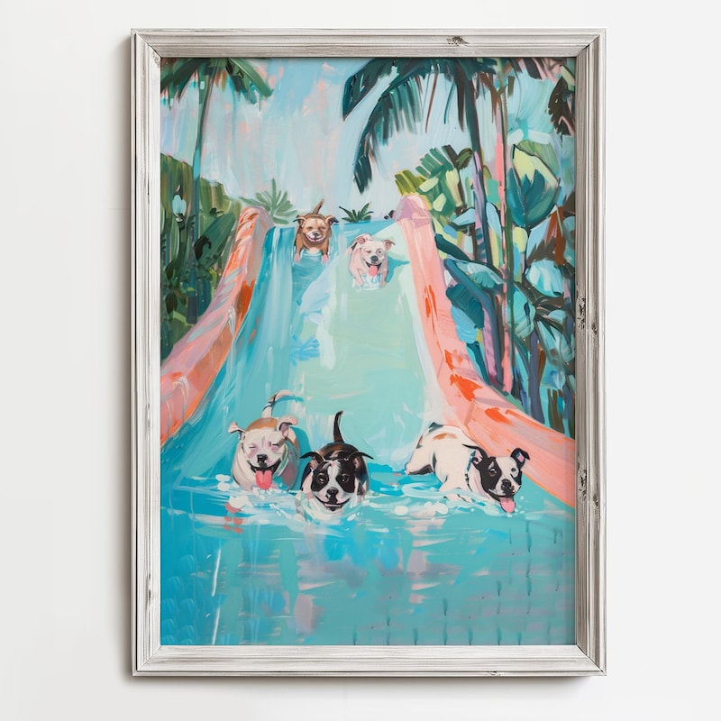 Pool Painting - Etsy