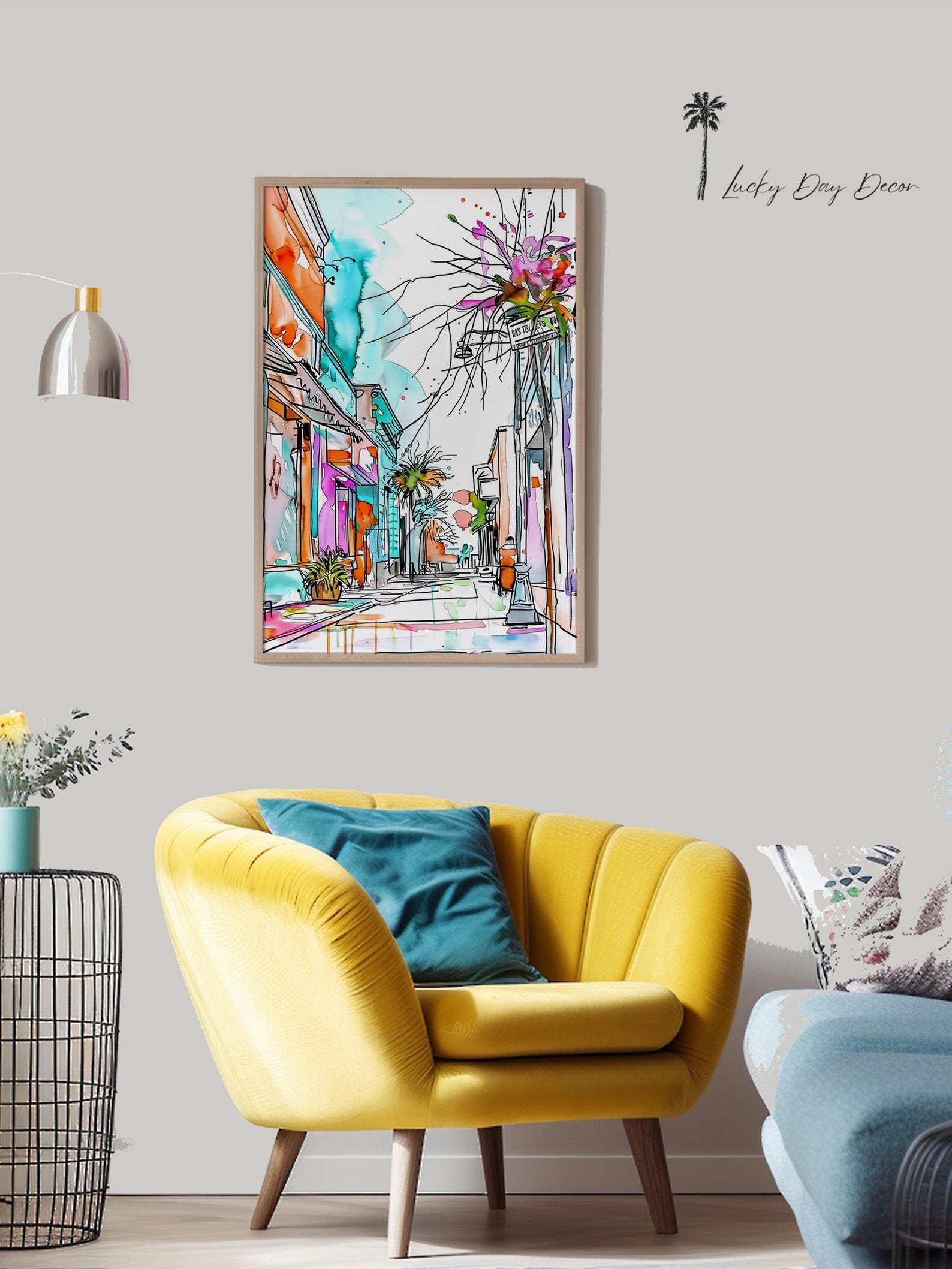 Retro Watercolor Beach Main Coastal Watercolor Prints Vintage Beach ...