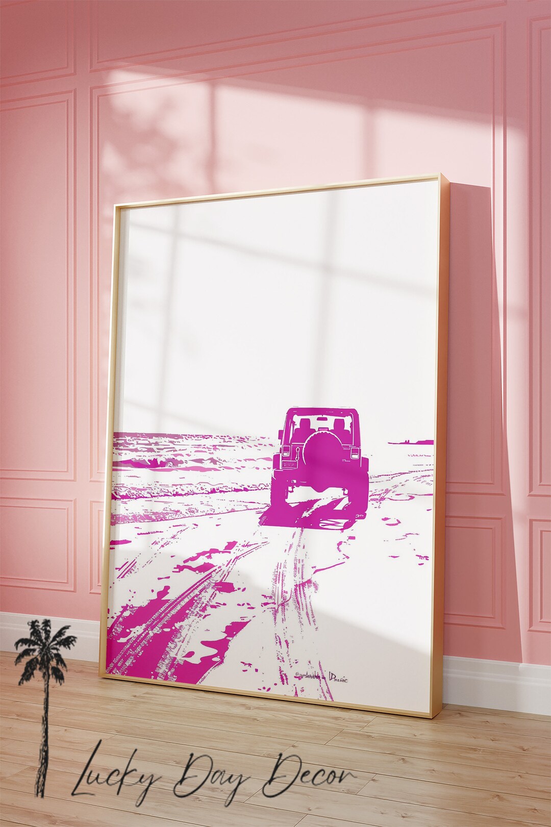 Beach Cruising Buggie Going Coastal Daytona Driving Beach Lovers Poster ...