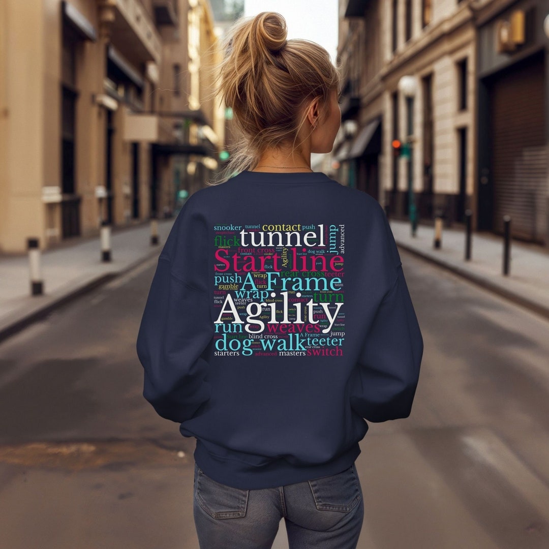 Dog Agility Shirt, Dog Agility Sweatshirt, Dog Agility Mom, Agility ...