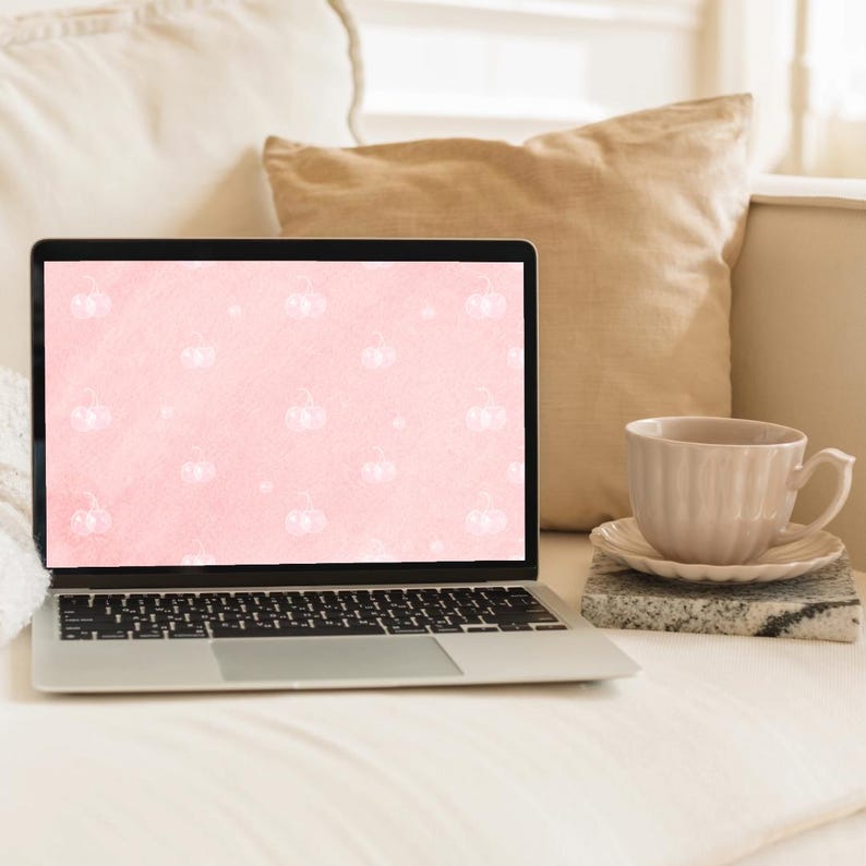 Cherry Laptop Wallpaper, Desktop Wallpaper, Cherry Vibes, MacBook ...