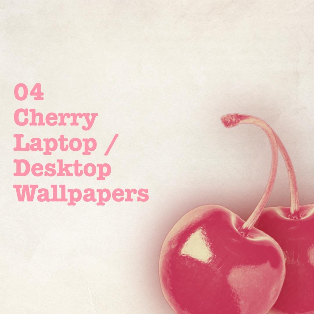 Cherry Laptop Wallpaper, Desktop Wallpaper, Cherry Vibes, MacBook ...