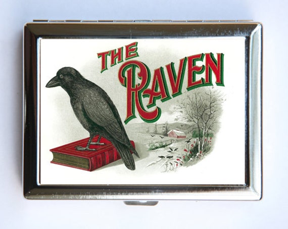 The Raven Cigarette Case Wallet Business Card Holder Hipster - Etsy