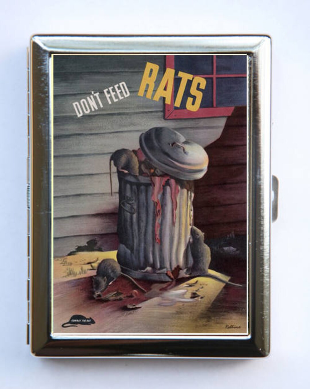 Don't Feed Rats Cigarette Case Wallet Business Card Holder - Etsy