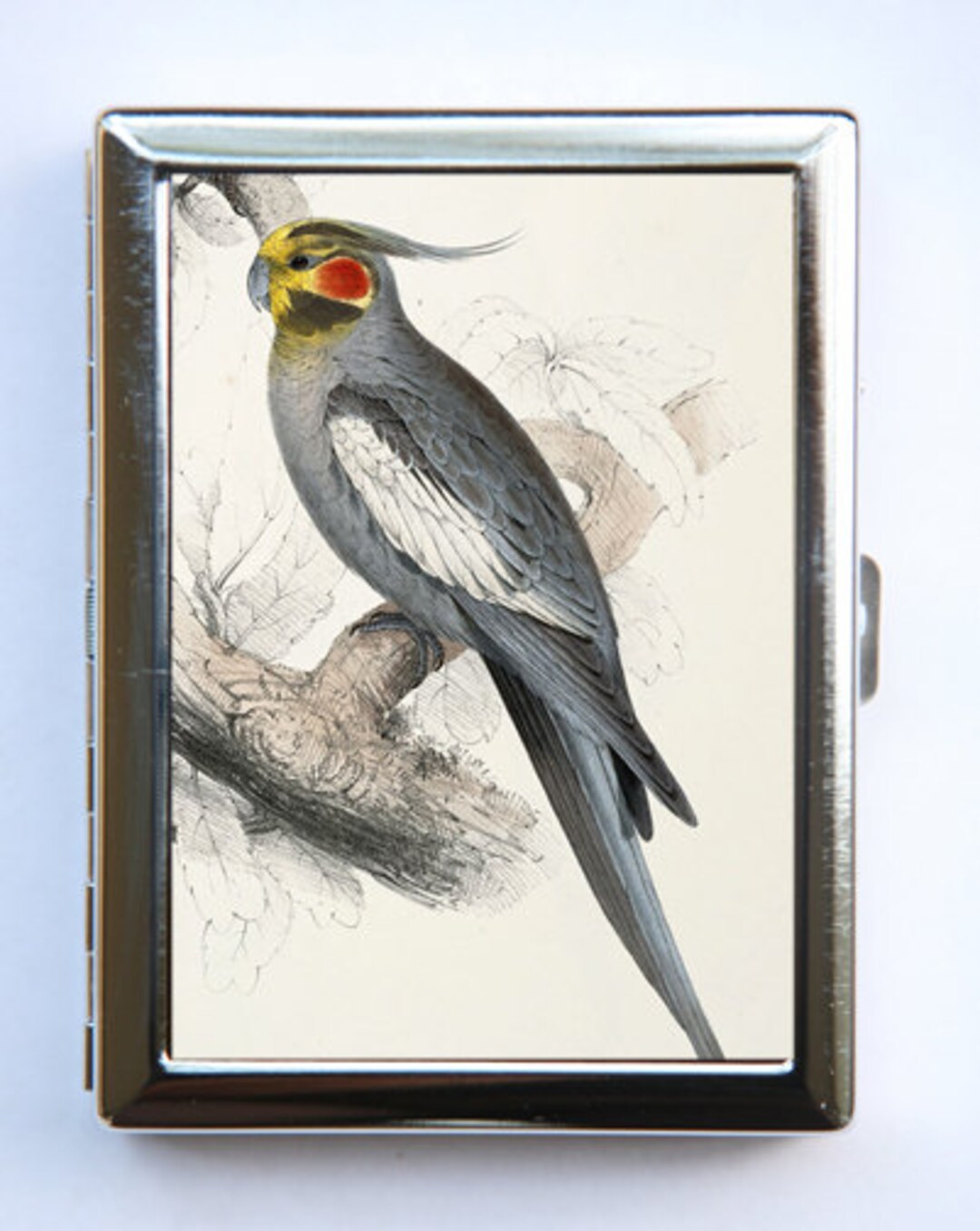 Cockatiel Bird Cigarette Case Wallet Business Card Holder Id - Etsy