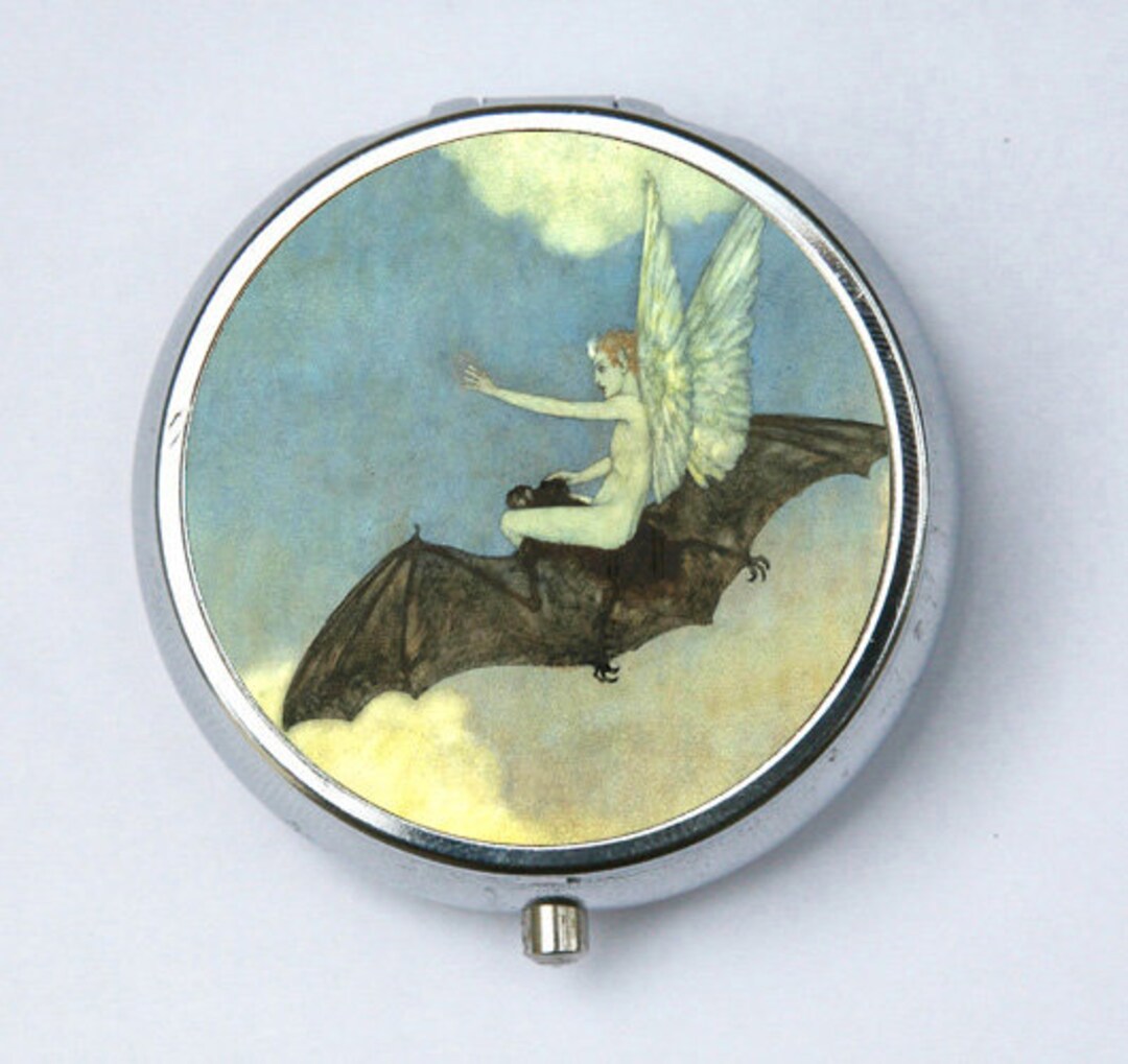 Fairy Riding Bat Pill Case Pillbox Box Holder - Etsy