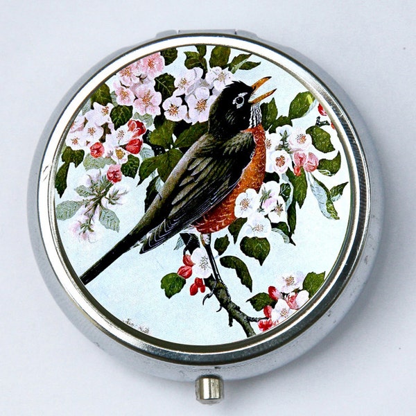 Bird Pill Box - Etsy