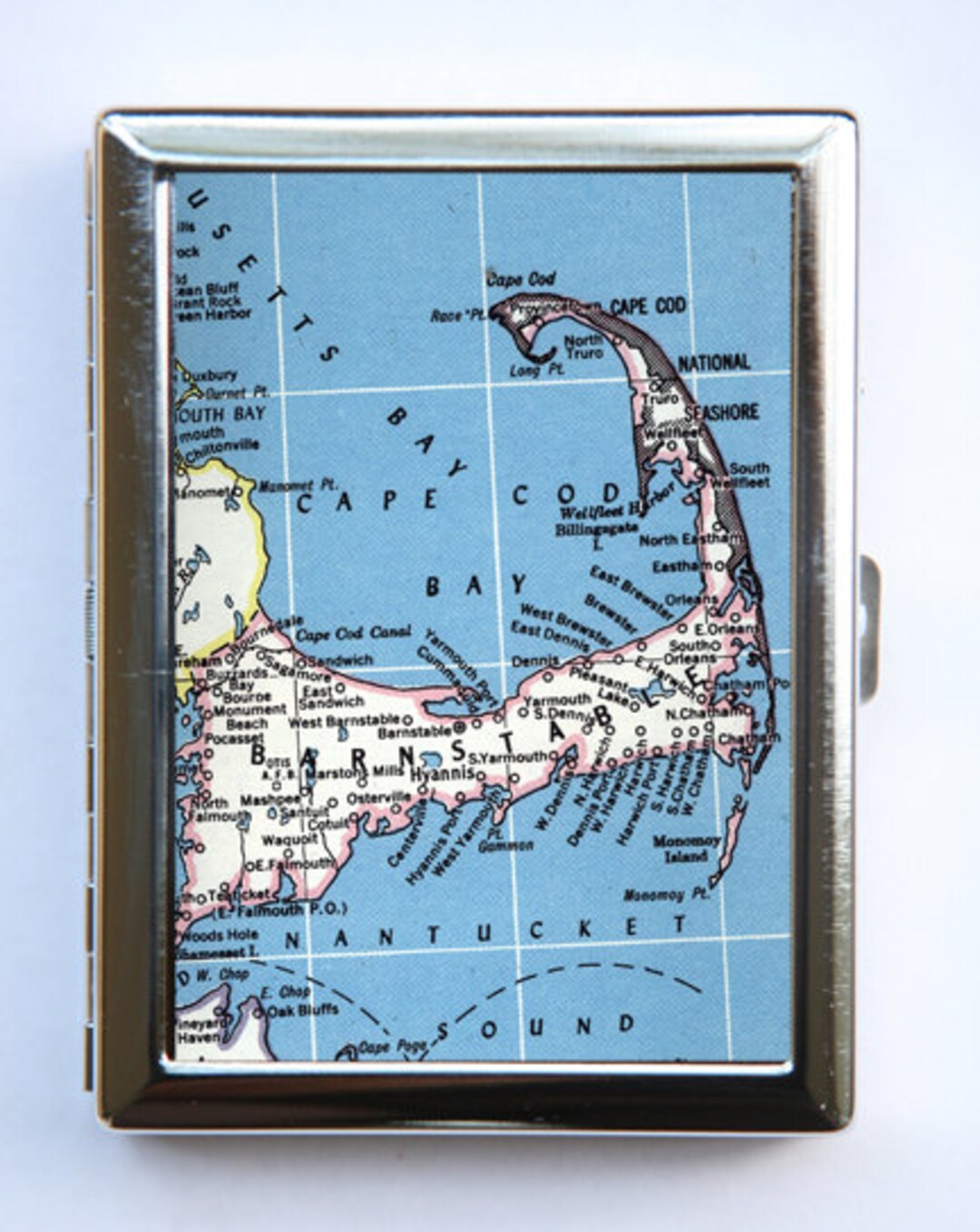 Cape Cod Cigarette Case Wallet Business Card Holder Id Case - Etsy