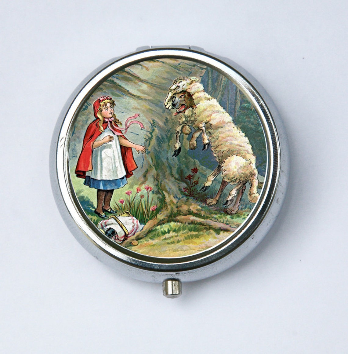 Little Red Riding Hood Pillbox PILL Case Pill Box Pill Holder - Etsy