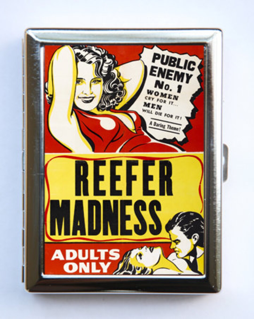 Reefer Madness Cigarette Case Wallet Business Card Holder Pulp Weird ...