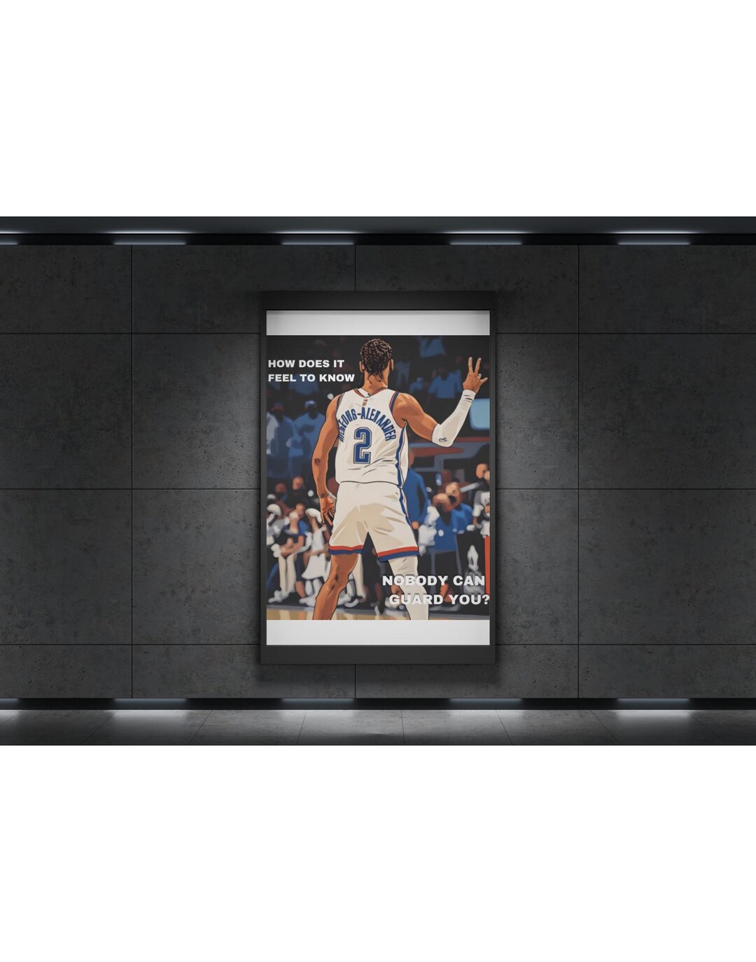 OKC Thunder SGA Poster Oklahoma City - Etsy