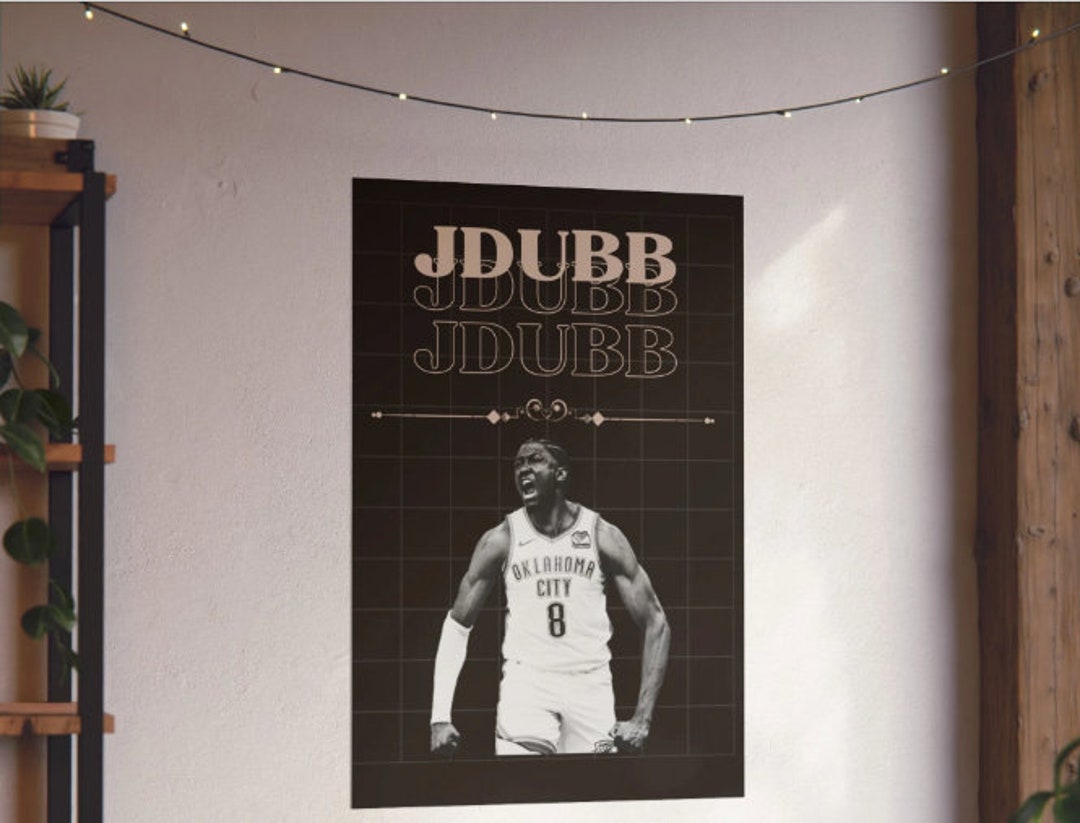 OKC Thunder Jalen Williams Jdubb Poster Oklahoma City - Etsy