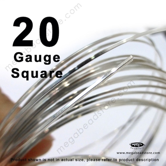 SQUARE Shape Wire 20 Gauge 925 Sterling Silver Half Hard HH - Etsy