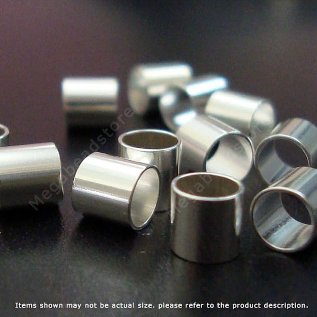 4mm Crimp Tubes 925 Sterling Silver Crimp Beads 4 X 4 Mm F32 - Etsy