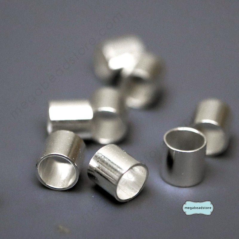 Sterling Silver Tube Beads - Etsy