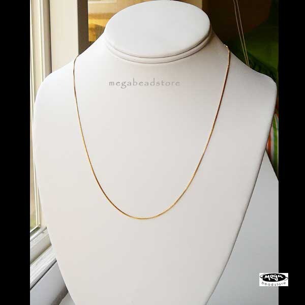 16, 18, 20 Inch 14K Gold Filled Box Chain Necklace 0.85mm FC21 - Etsy