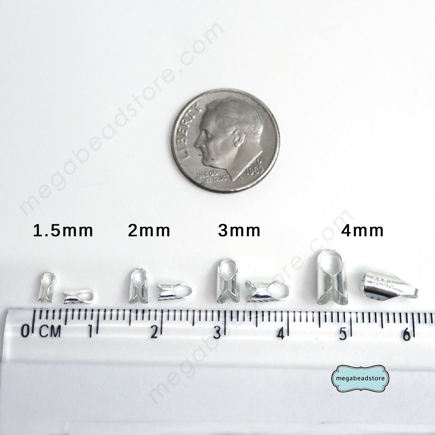 1.5mm 2mm 3mm 4mm End Caps for Leather Cord 925 Sterling Silver F431 - Etsy