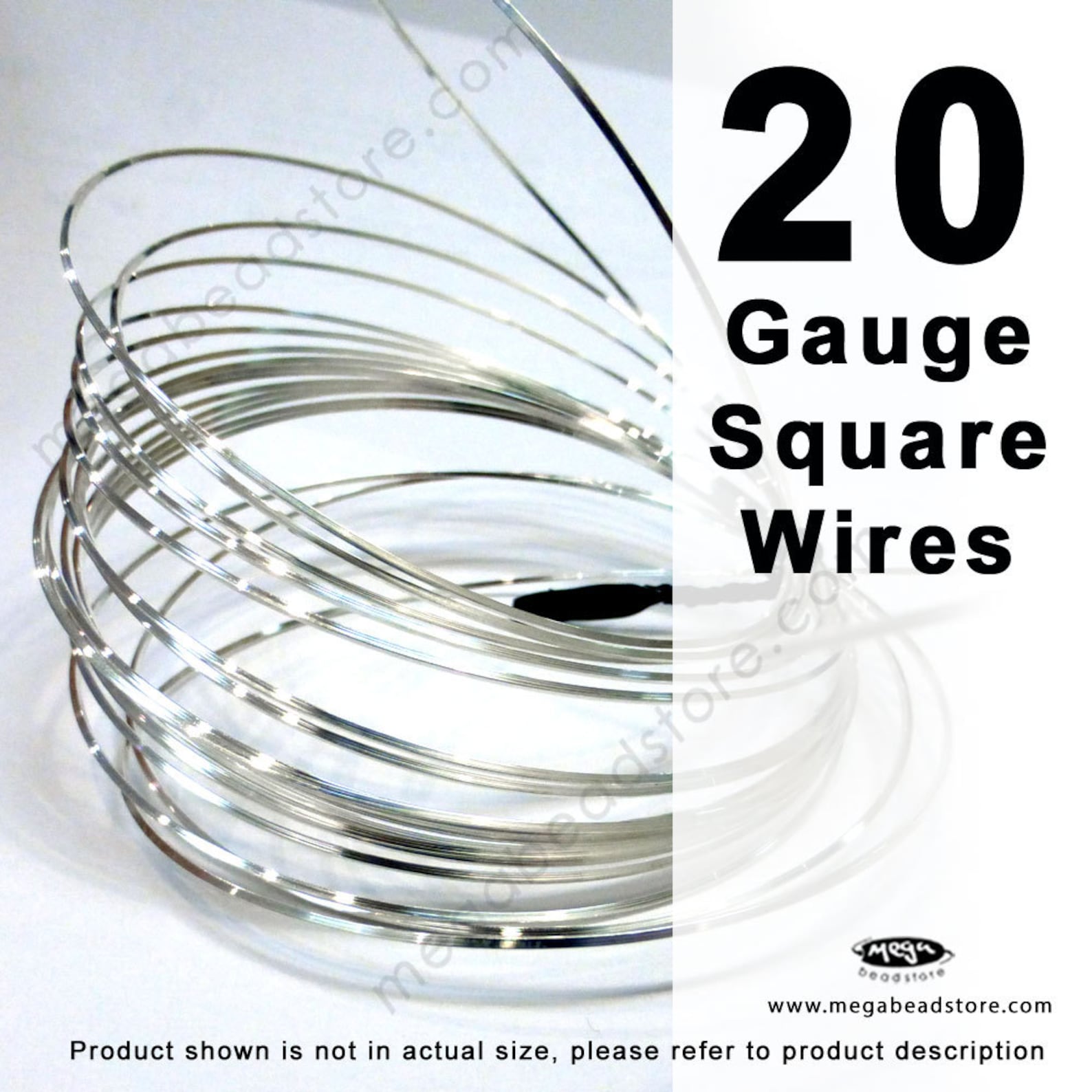 SQUARE Shape Wire 20 Gauge 925 Sterling Silver Half Hard HH - Etsy