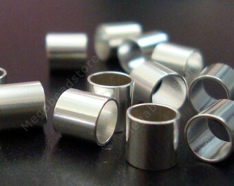 4mm Crimp Tubes 925 Sterling Silver Crimp Beads 4 X 4 Mm F32 | Etsy