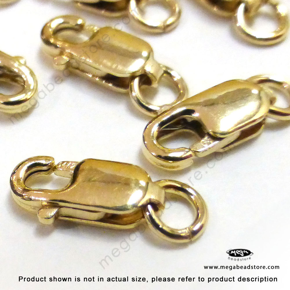 8mm 10mm 12mm 14K Gold Filled Lobster Clasp Claw F303GF - Etsy