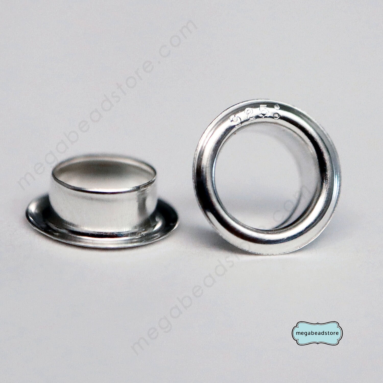 100 Pieces 925 Sterling Silver Grommet Eyelet Rivets as | Etsy