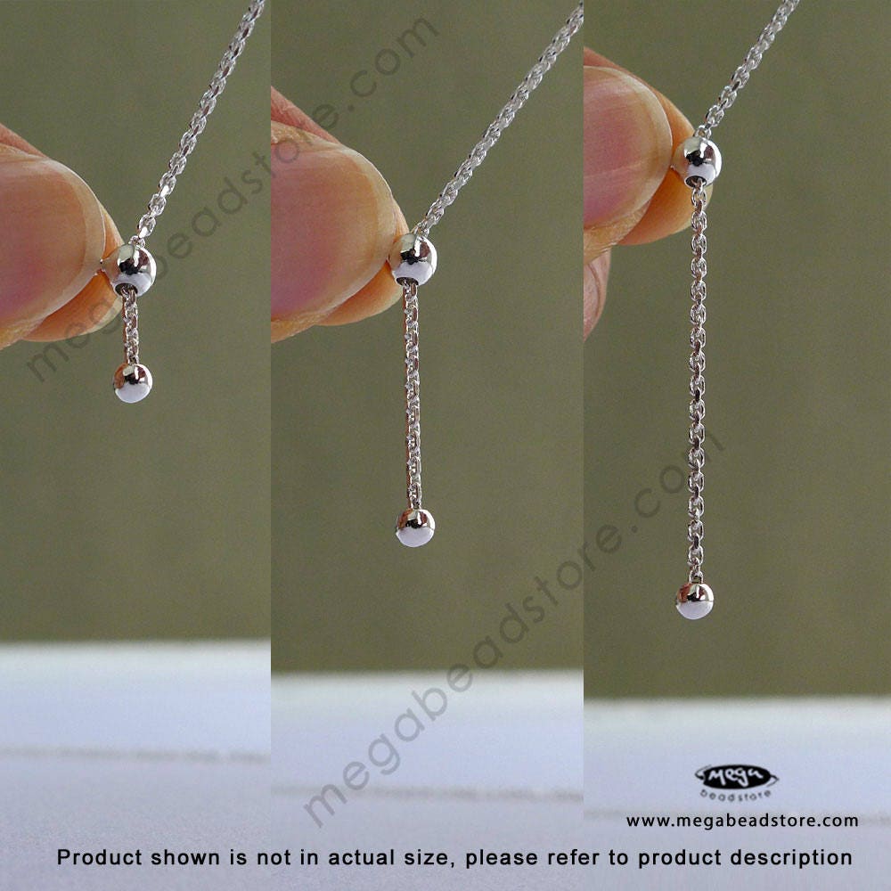 22 inch Adjustable Sturdy Thick 925 Sterling Silver Necklace | Etsy