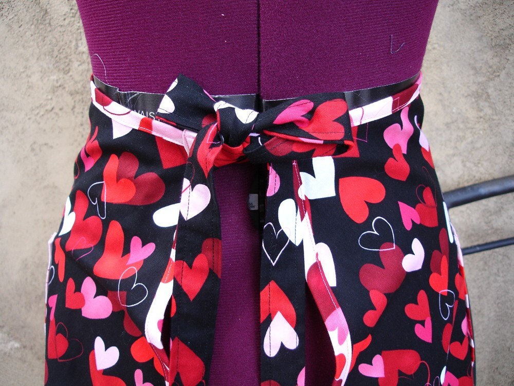 Vintage Style Apron Hearts Vintageretroflirty Style Etsy