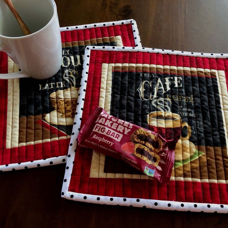 Quilted Mug Rug - Etsy
