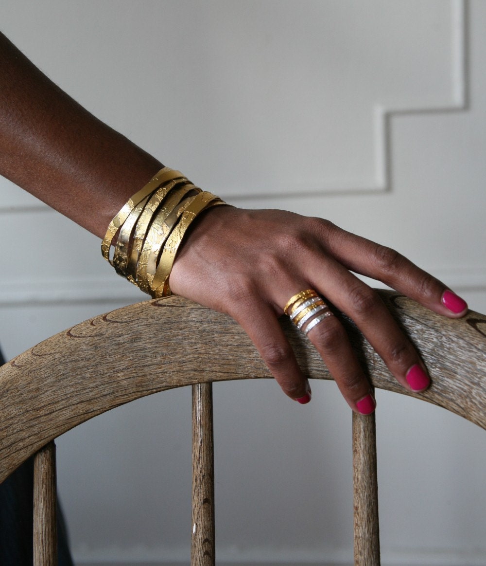 Flatten the Earth Etched Stackable Ring Gold or Sterling | Etsy