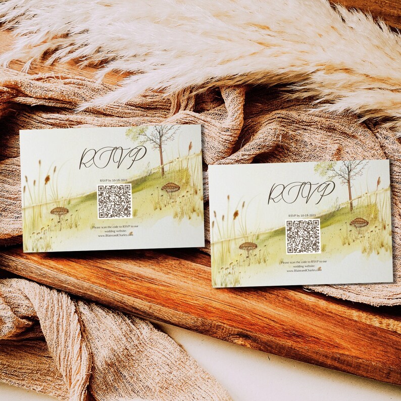 Country Wedding Invitation, Fall Wedding Invitations, Minimalist ...