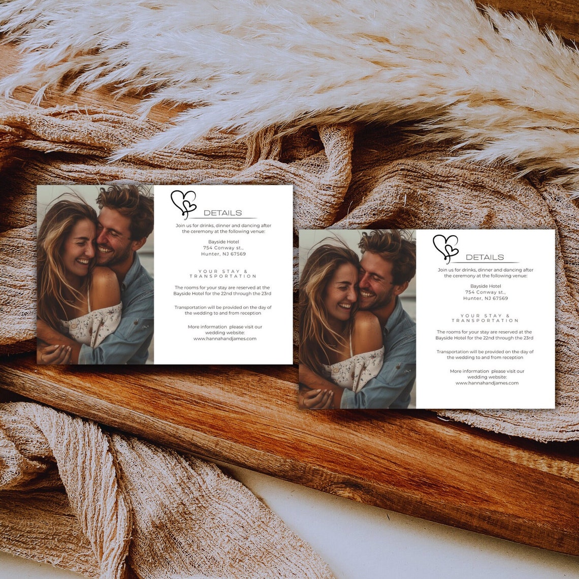 Photo Wedding Invitation, Photo Wedding Invitation With QR Code, Photo ...