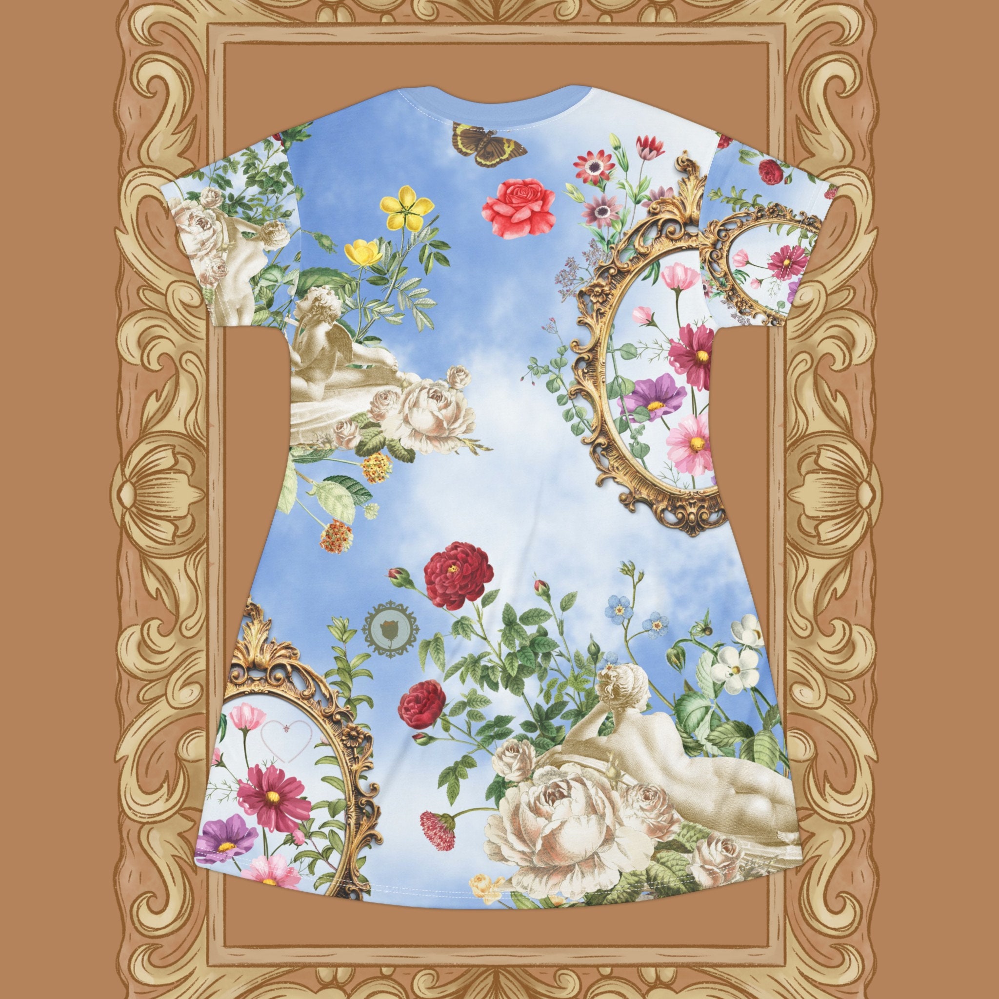 Rococo Dress, Plus Size Rococo Dress, Plus Size T-shirt Dress ...