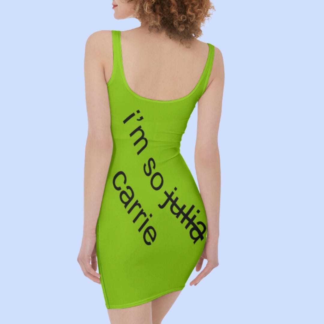 Customizable Brat Dress, Charli XCX Brat, 365 Party Girl Custom Dress ...