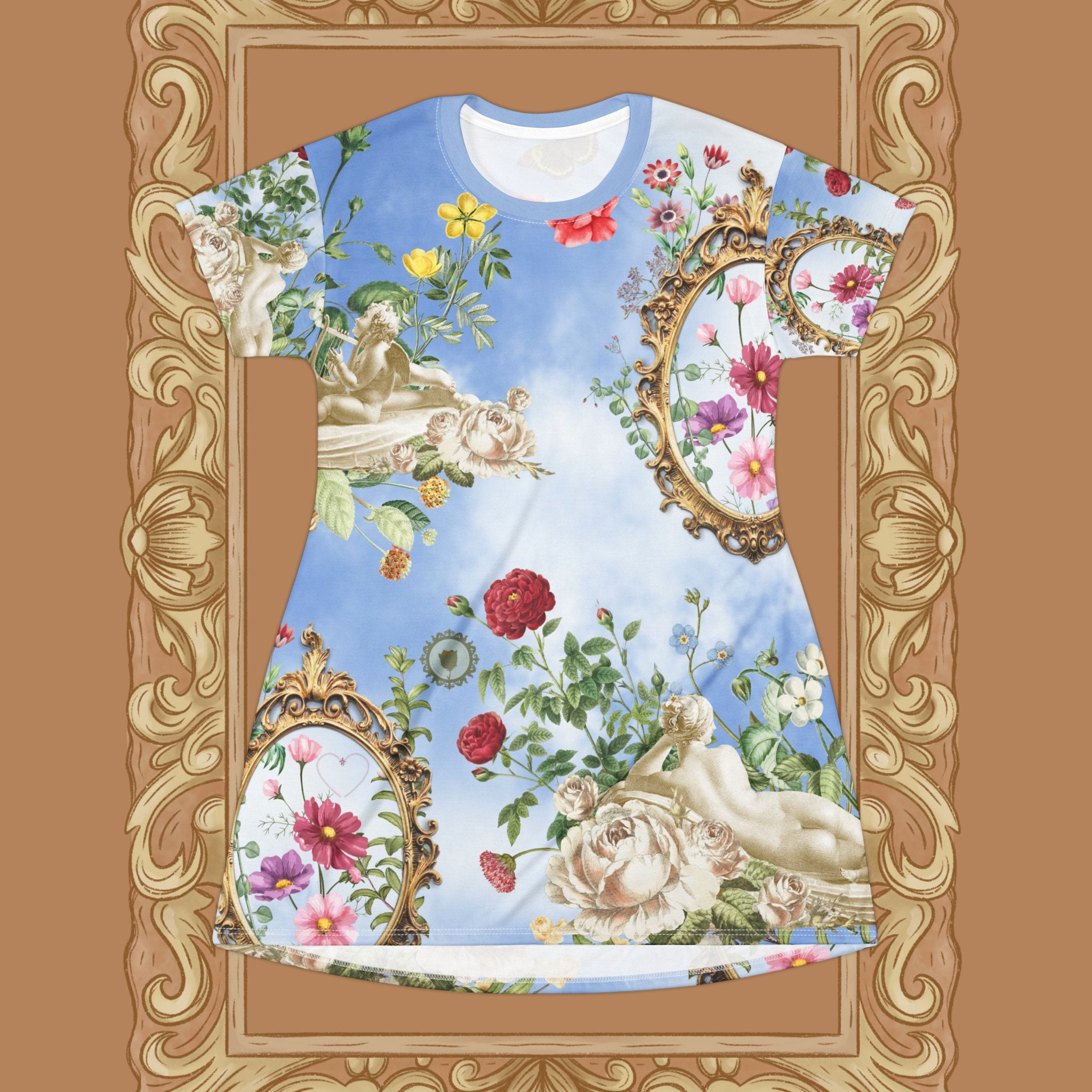 Rococo Dress, Plus Size Rococo Dress, Plus Size T-shirt Dress ...