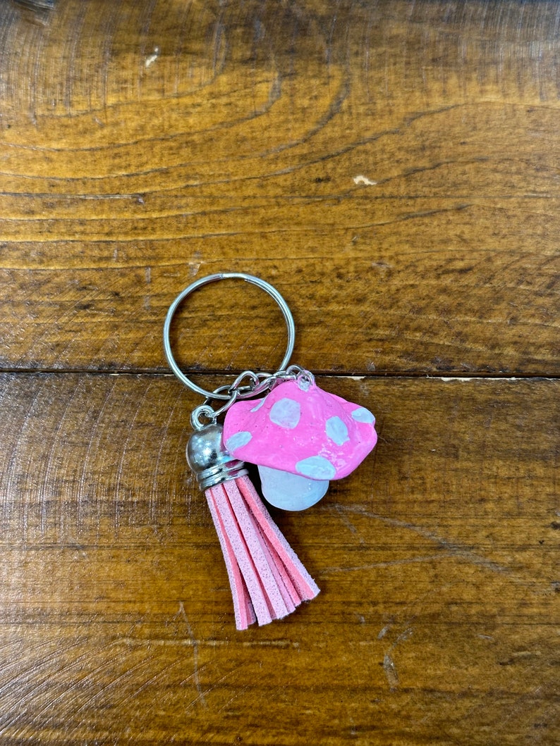 Colorful Clay Mushroom With Truffle Keychain. - Etsy